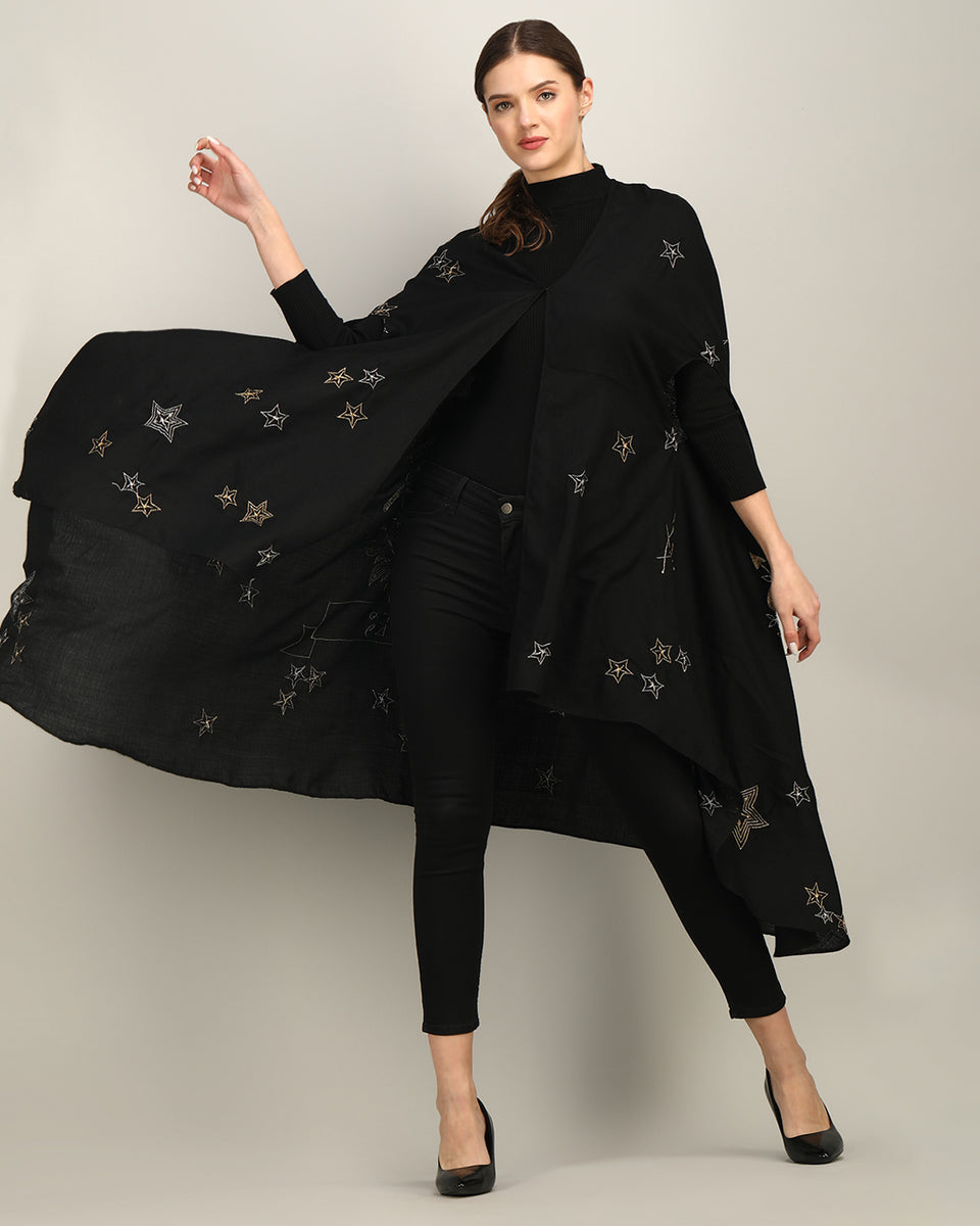 Aries Sequin Pipe Work and Thread Work Cape – NEZO